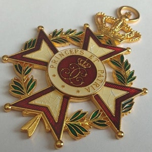 Vintage Royal ORDER of SAINT CHARLES Replica Monaco Sash Badge Medal ...