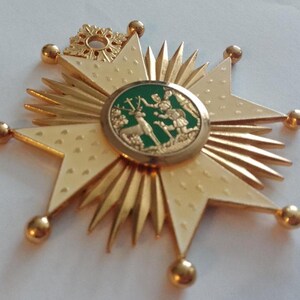 BAVARIAN ORDER of Saint HUBERT Reproduction Theatrical Sash Badge 1444 ...