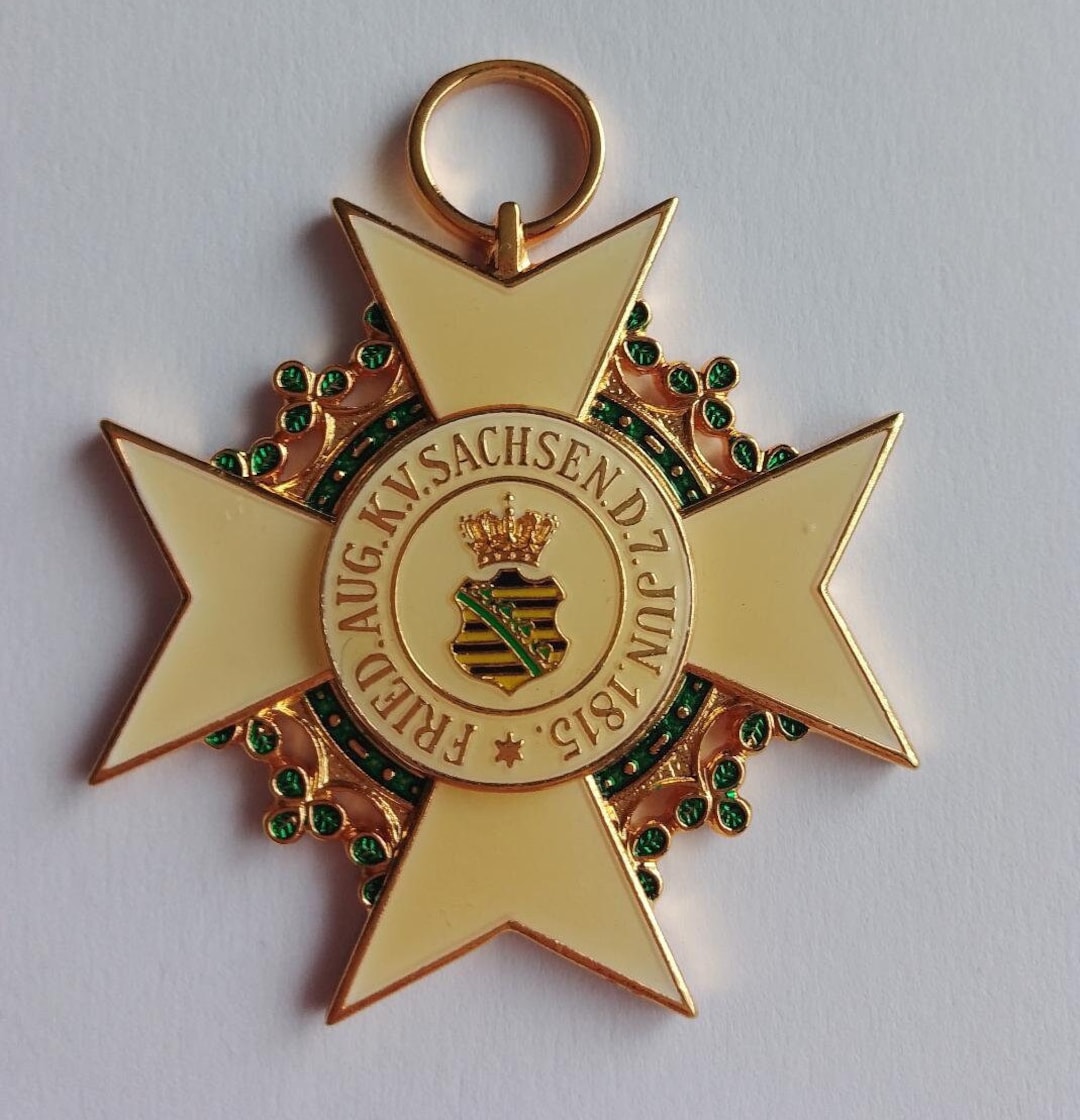 Theatrical Saxony Order of MERIT Vintage MEDAL Royal Insignia 1815 ...