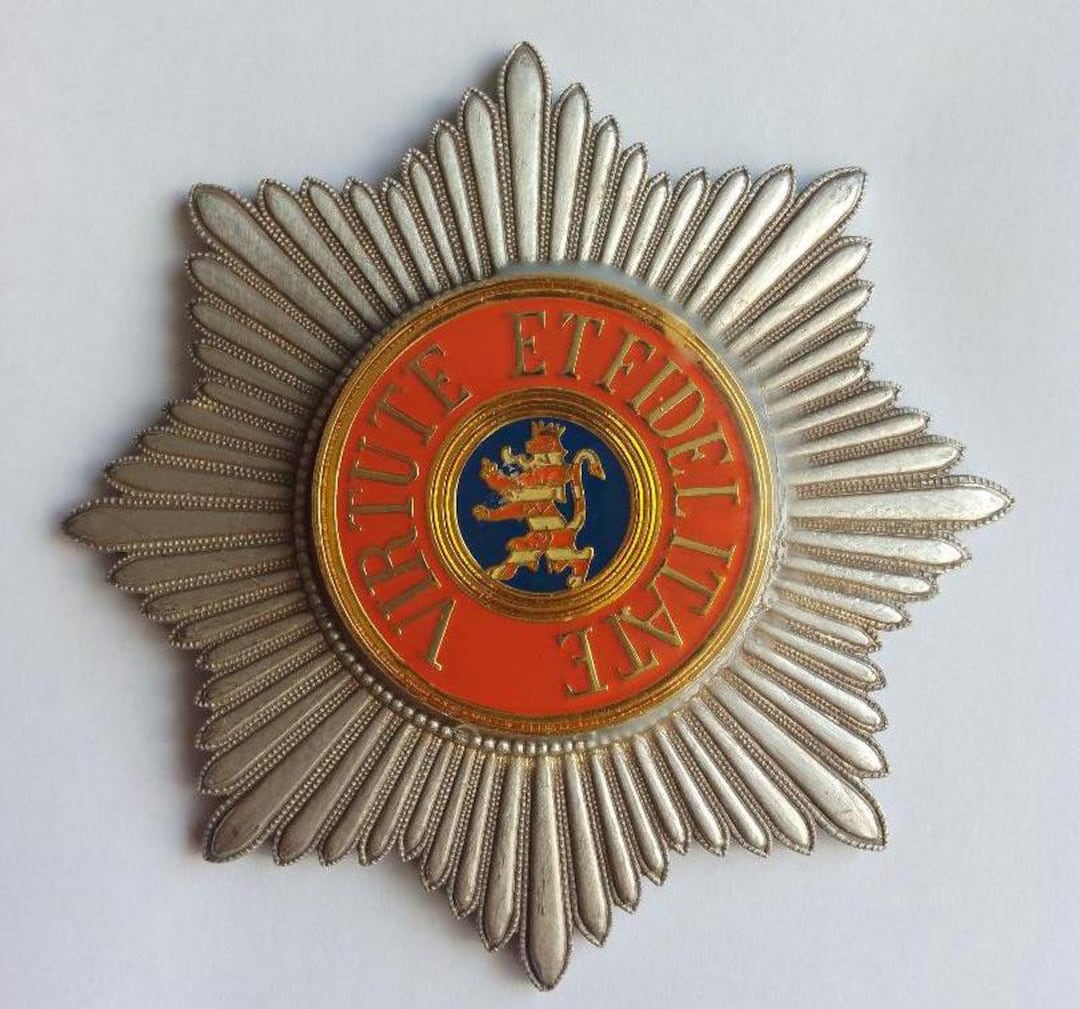ORDER of the Golden LION Hesse-kassel Grand Cross Star 1770 : Damaged ...
