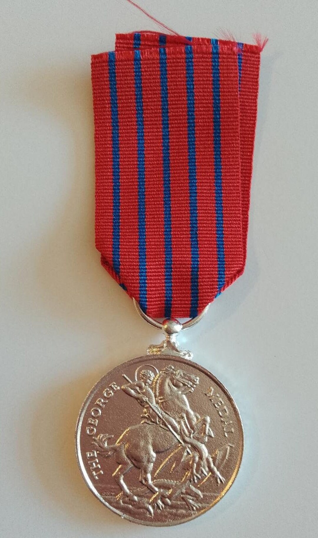 REPLICA BRITISH George Medal Reproduction Medal 1940 Inferior Replica ...