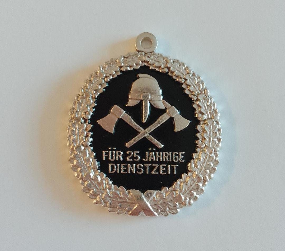 Replica PRUSSIAN FIREMAN'S 25 Year Long Service Award MEDAL 1922 - Etsy