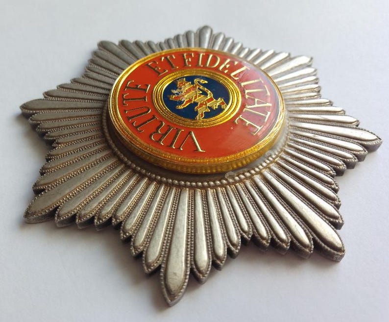 ORDER of the Golden LION Hesse-kassel Grand Cross Star 1770 : Damaged ...