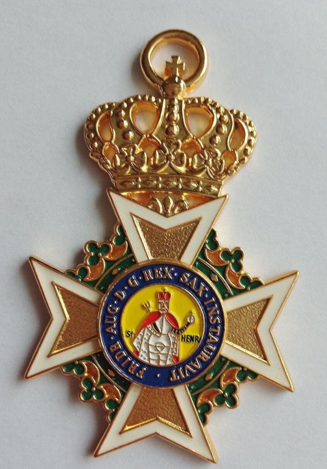 Saxon Military ORDER of St. HENRY : Replica Royal Small Medal 1736 - Etsy