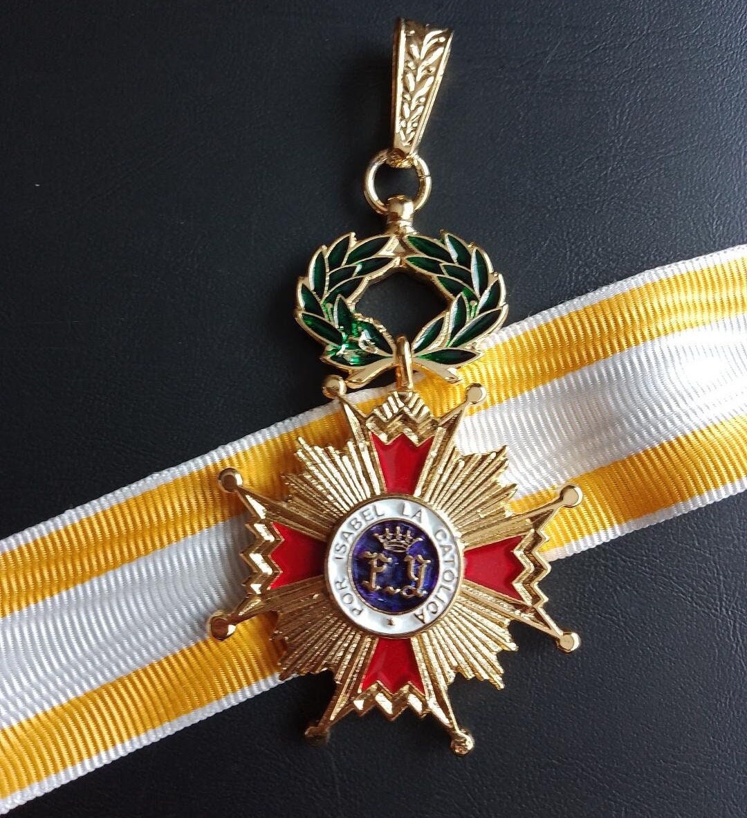 Spanish ORDER of ISABEL the Catholic Replica Neck Medal : Rare Award - Etsy