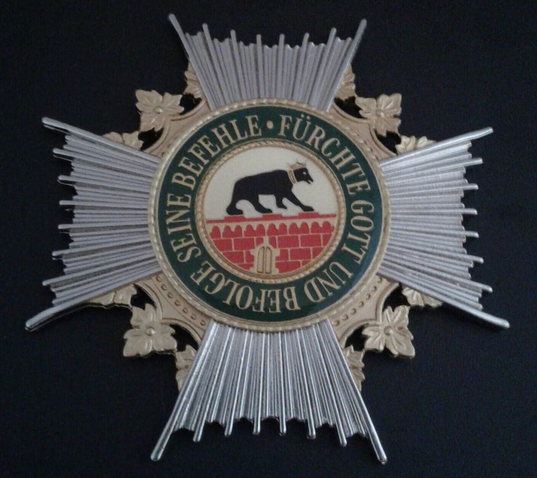 ORDER of Albert the Bear Replica Anhalt GRAND CROSS Star 1836 - Etsy