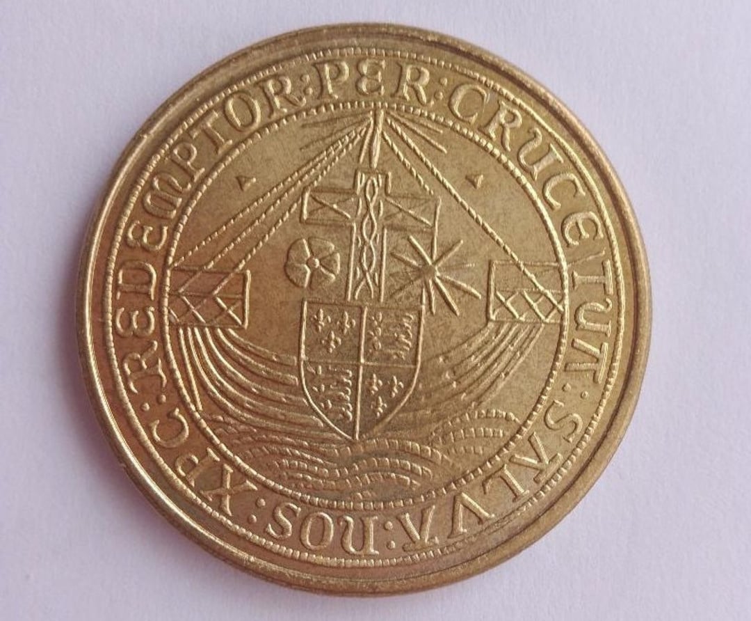 Replica MEDIEVAL ENGLISH ANGEL Coin King Edward 1465 : Some ...
