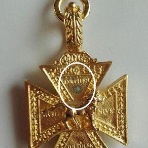 NAPOLEONIC British Peninsular War Replica Gold ARMY CROSS Medal 1813 ...
