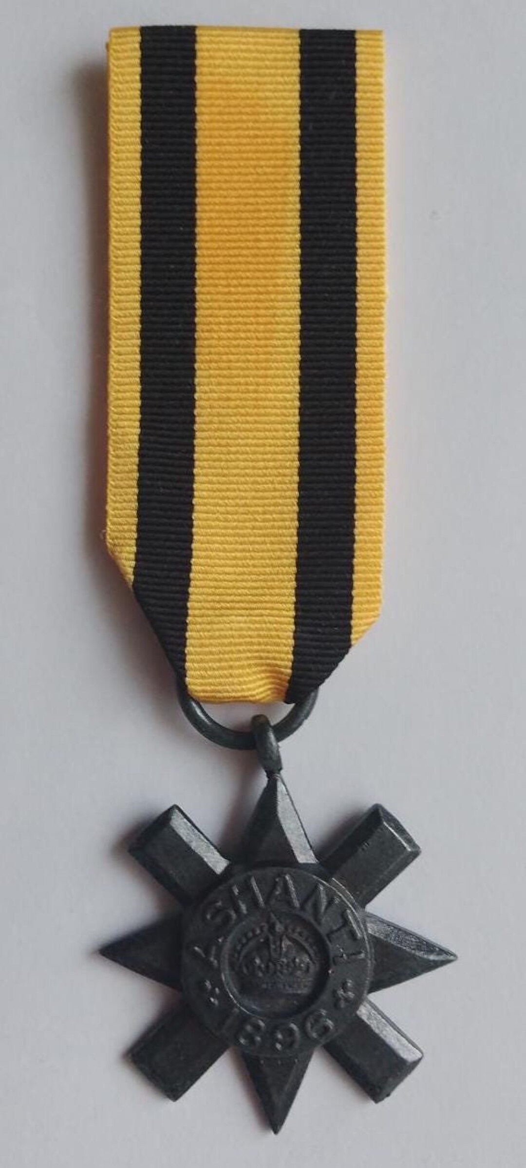 Replica VICTORIAN Ashanti Star MEDAL 1896 Discoloured Ribbon - Etsy