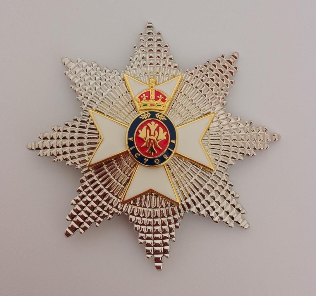 British ROYAL VICTORIAN ORDER Replica Knight Commander Star 1896 - Etsy