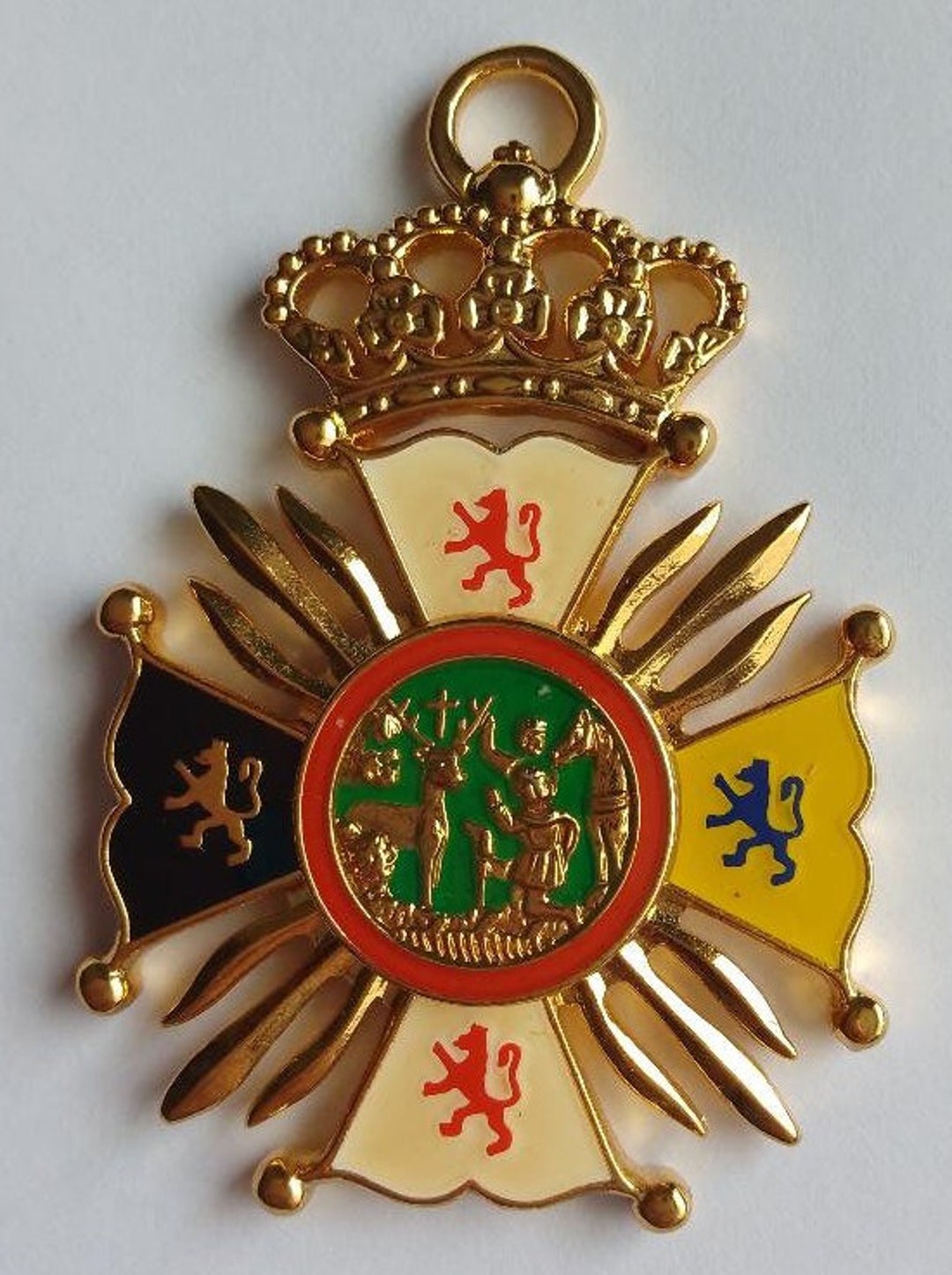 Replica BAVARIAN ORDER of Saint HUBERT Medal 1444 Discoloured - Etsy