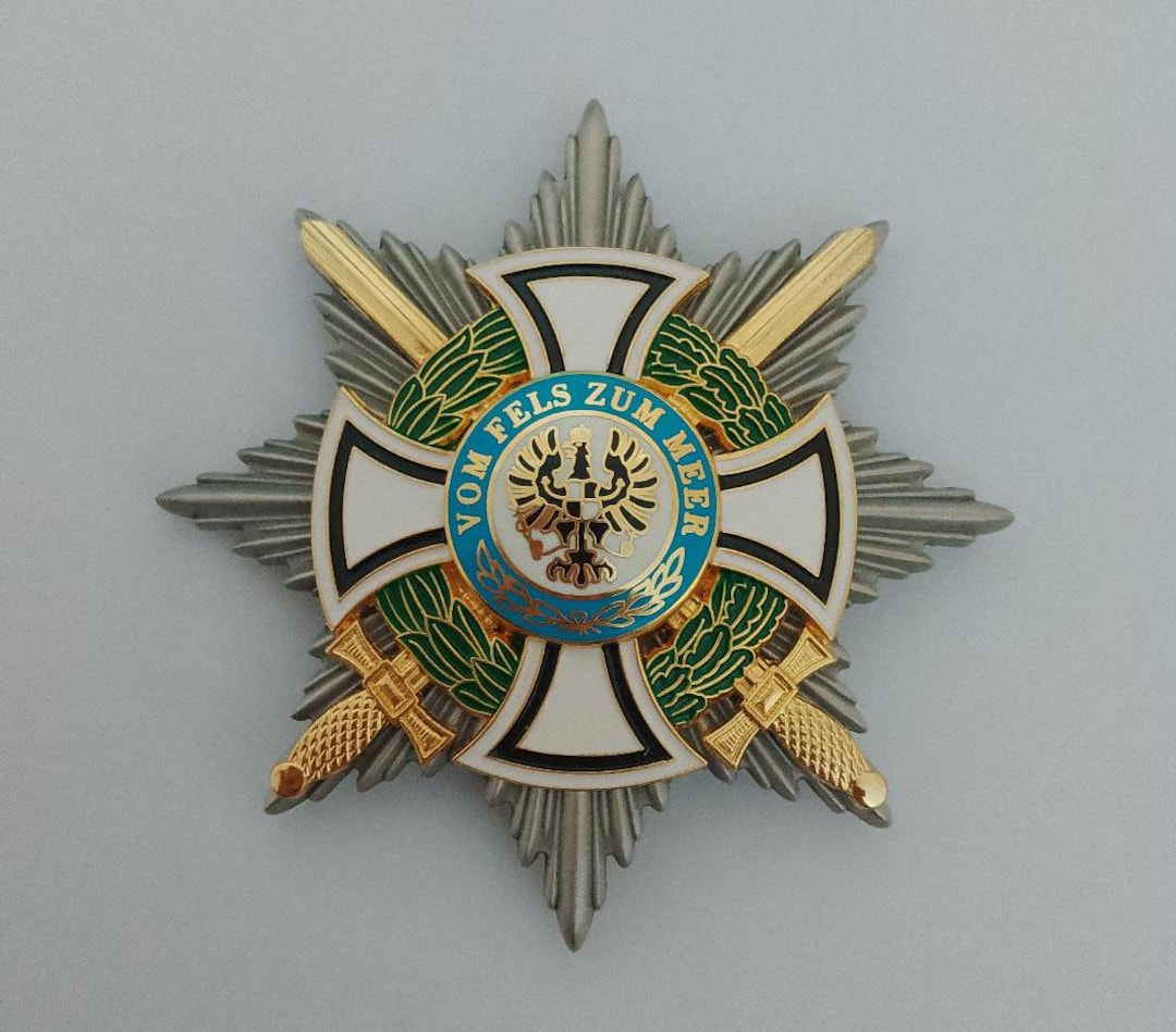 PRUSSIAN House ORDER of HOHENZOLLERN Replica German Grand Cross Star ...
