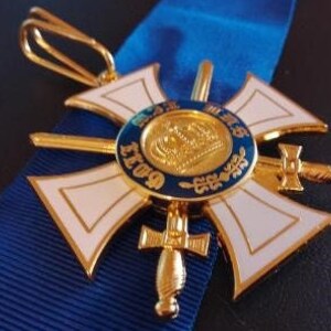 German ORDER of the CROWN Replica Prussian Neck Medal Military Version ...