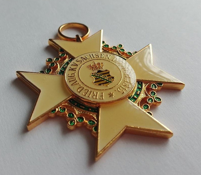 Theatrical Saxony Order of MERIT Vintage MEDAL Royal Insignia 1815 ...