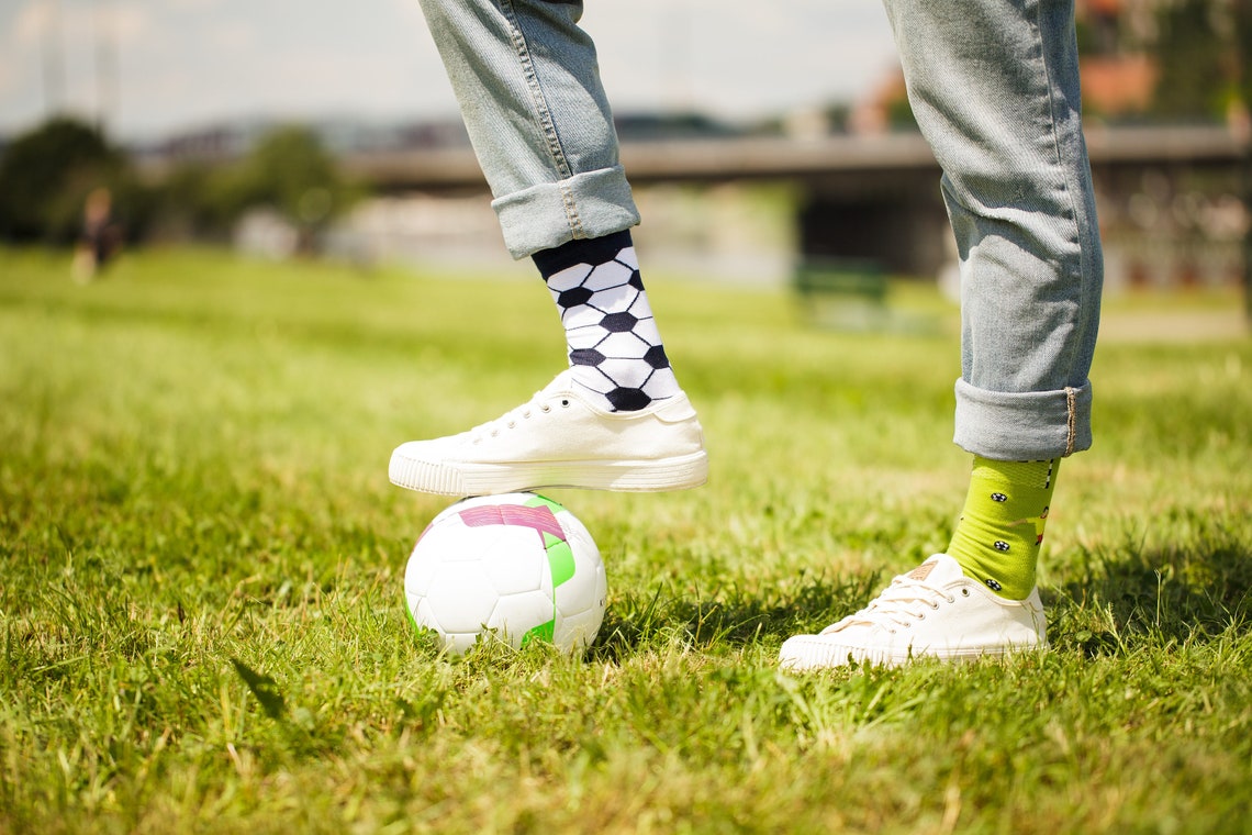 Soccer Socks Cool Socks Football Fan Socks Crazy Socks - Etsy