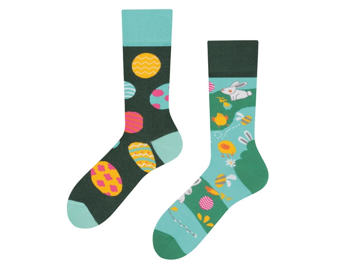 Cool Easter Socks| Socks With Easter Bunny| Socks With Easter Eggs ...