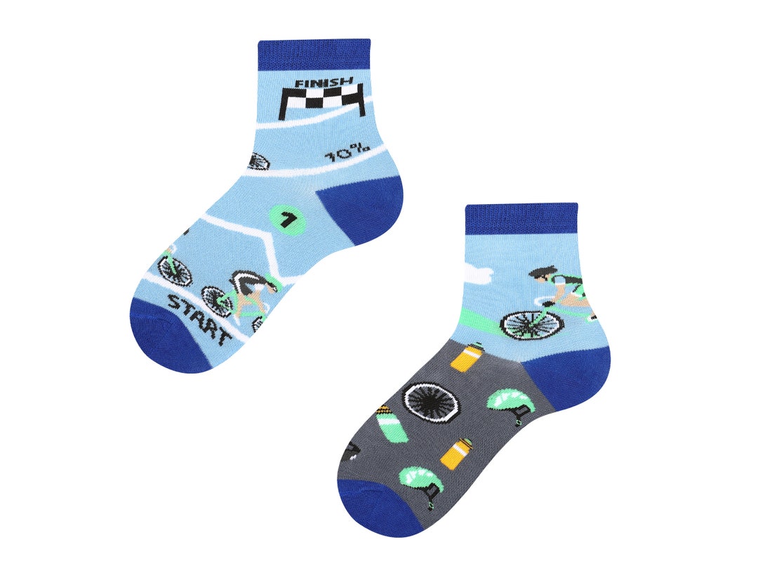 Cool Bike Socks for Kids Cool Mix and Match Bike Socks for Kids Funny ...