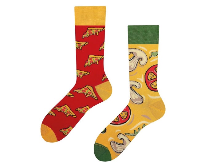 Funny Pizza Socks | I Love Pizza| Funny Socks | Colorful Socks ...