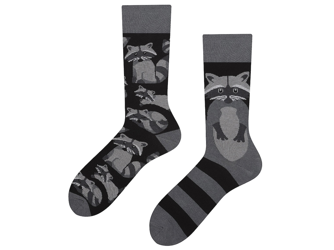 Cool Raccoon Socks | Cool Racoon Socks | Raccoon | Racoon | Forest ...