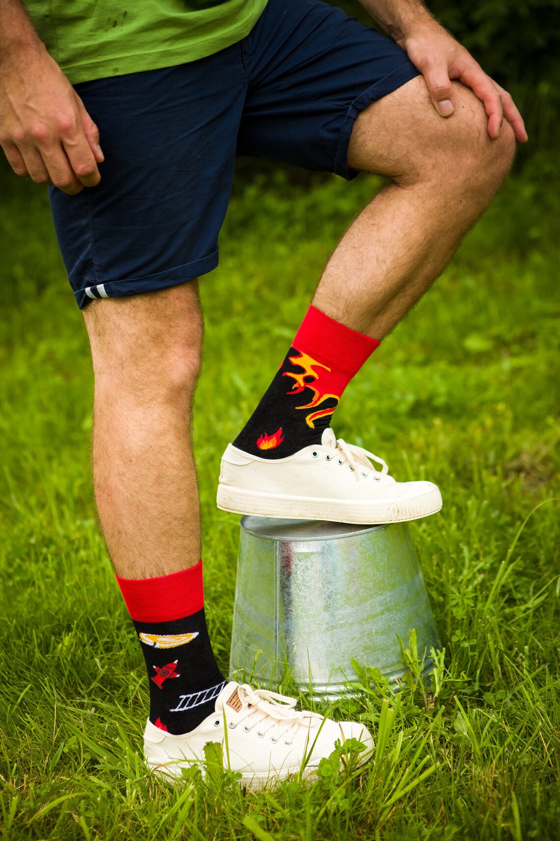 Fire Department Socks Firefighter Socks Socks on Fire - Etsy