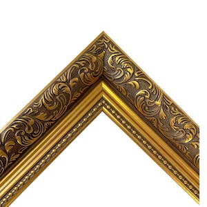 A4 Ornate Dahlia Style Gold Picture Frame Photo Frames Modern Home ...