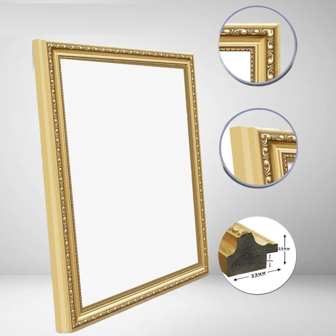 Ornate Shabby Chic Picture Photo Poster Frame gold Antique Vintage ...