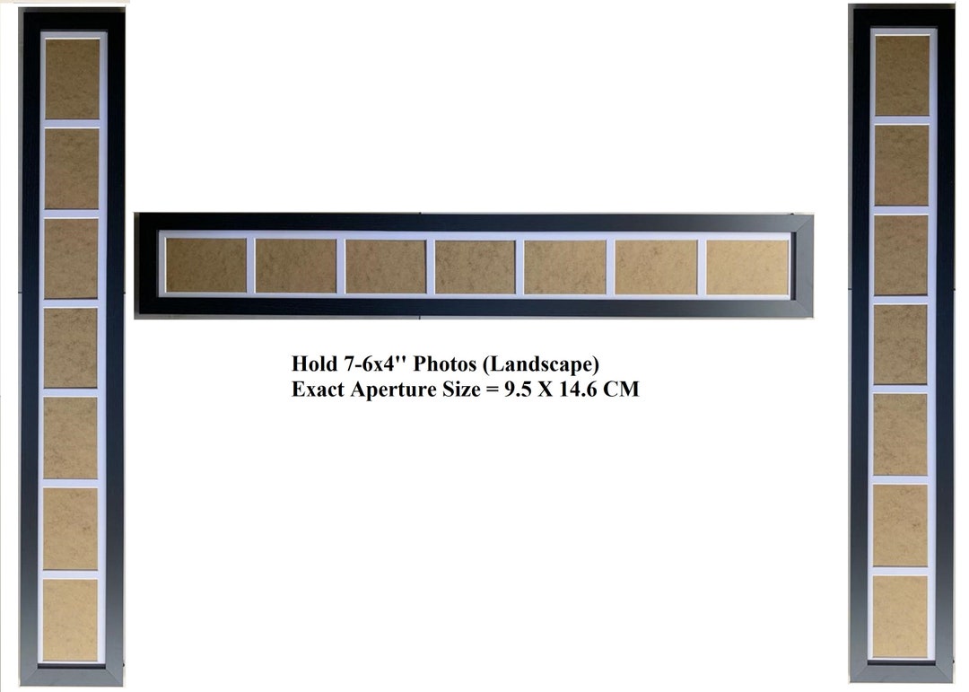 Multi Aperture Collage Photo Picture Frame | Holds 7 - 4" X 6" Photos ...