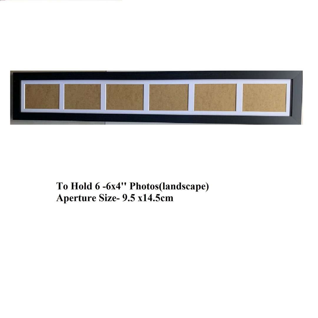 Multi Aperture Collage Photo Picture Frame | Holds 6 - 4" X 6" Photos ...