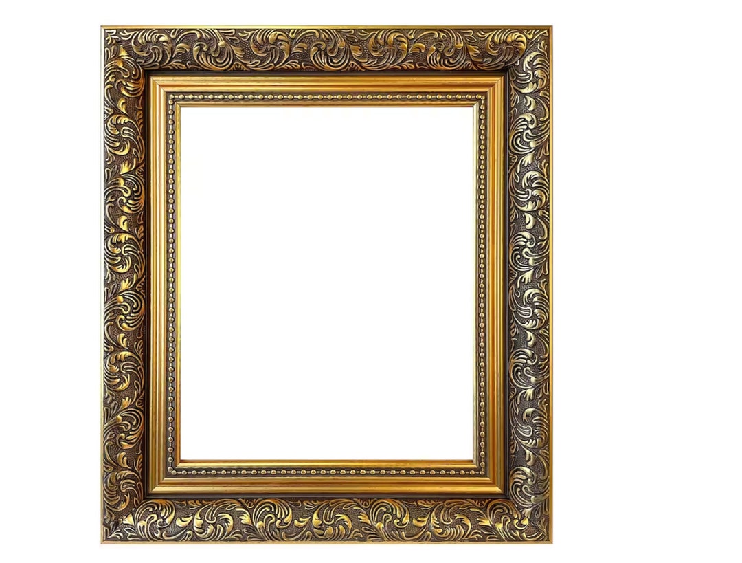 A4 Ornate Dahlia Style Gold Picture Frame Photo Frames Modern Home ...