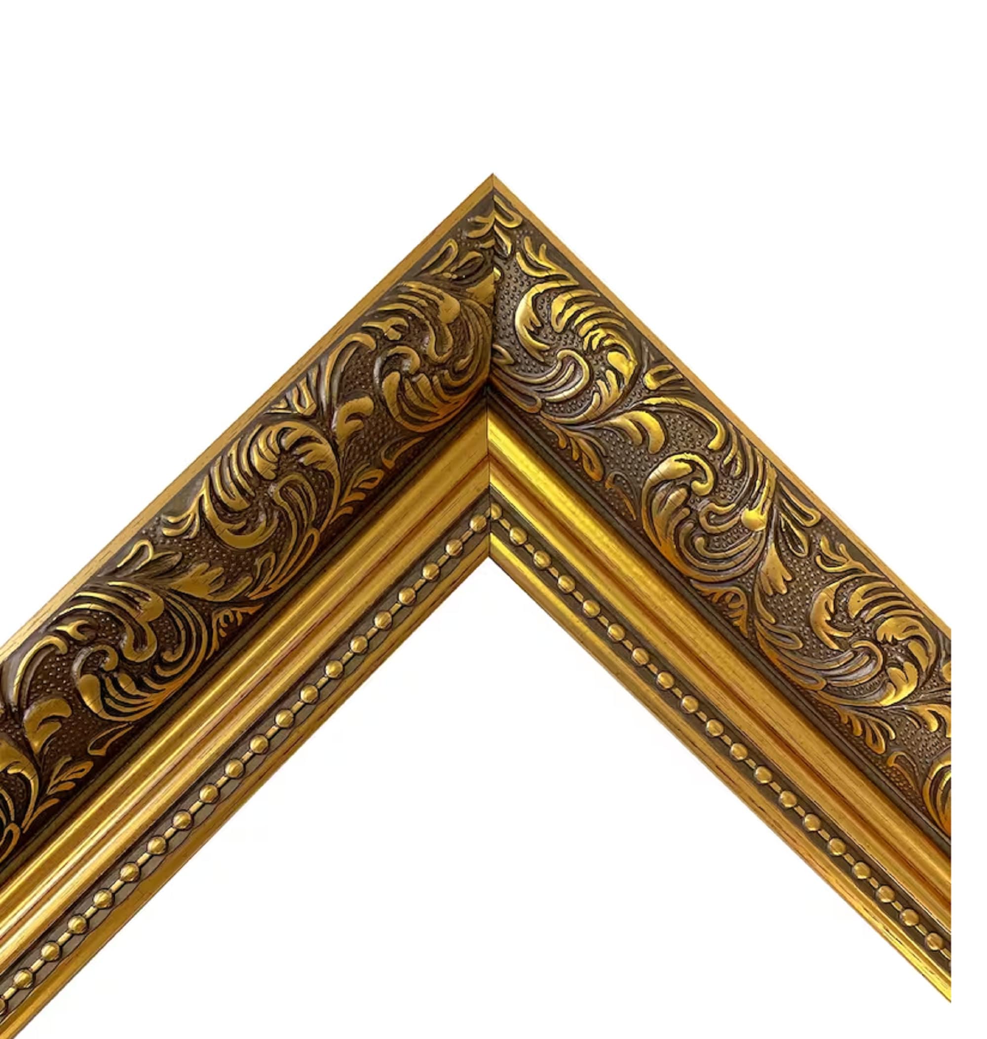 A5(14.8 X 21 Cm) Ornate Dahlia Style Gold Picture Frame Photo Frames ...