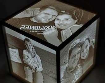 Custom 3d Picture Box Lithophane With Battery Candle Light - Etsy