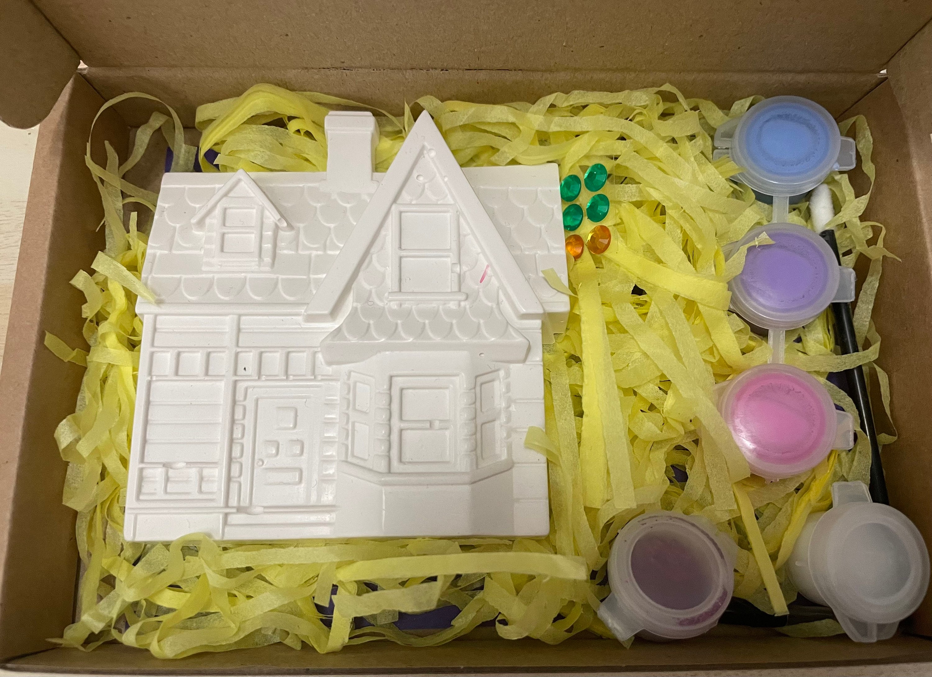 A6 Disney UP House Paint Your Own Plaster Box - Etsy