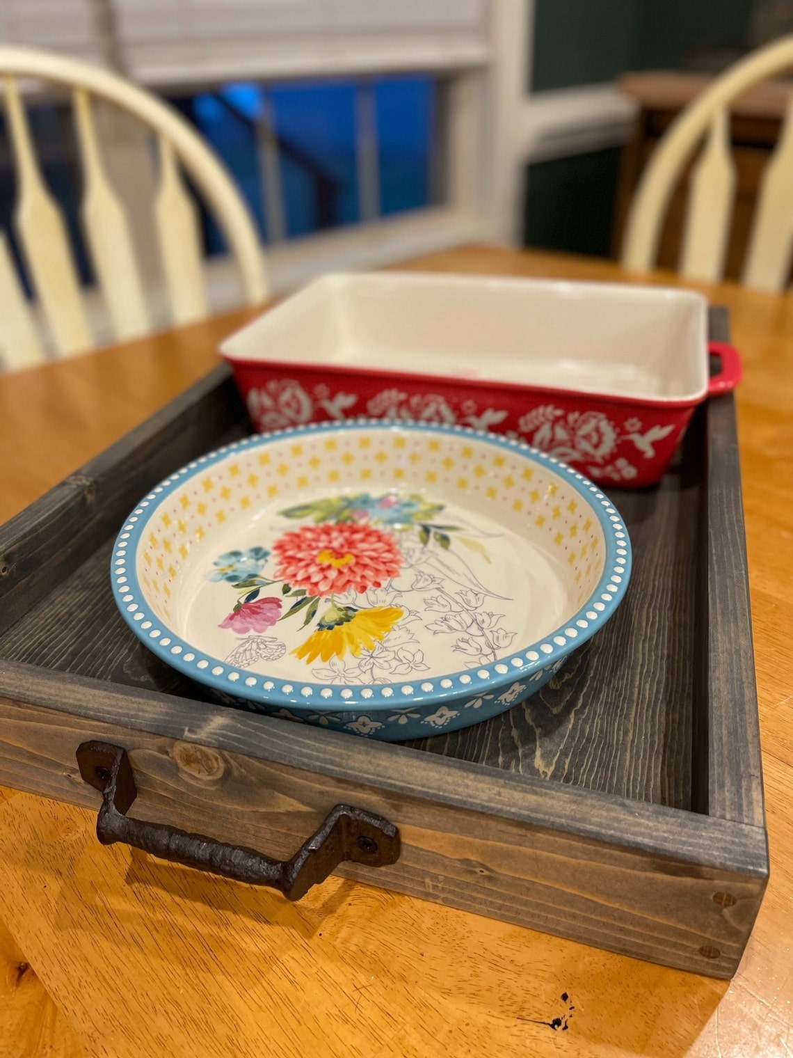 Rustic Tray Serving Tray Handmade Tray Centerpiece Home - Etsy