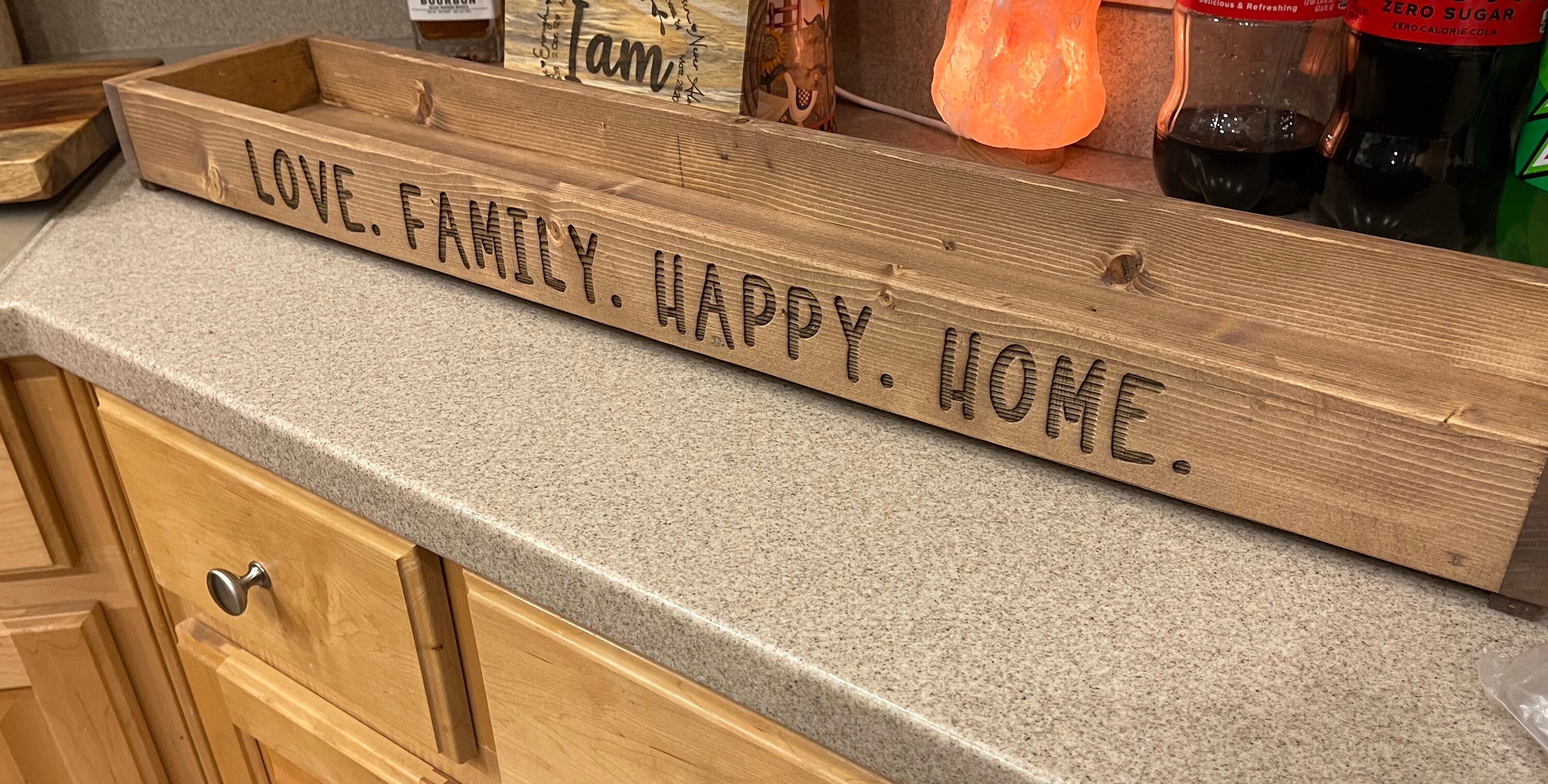 Handmade Rustic Wooden Trough, Farmhouse Table Centerpiece - Etsy