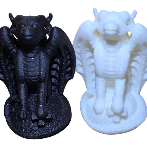3d Printed Dragon Chess Pieces - Etsy