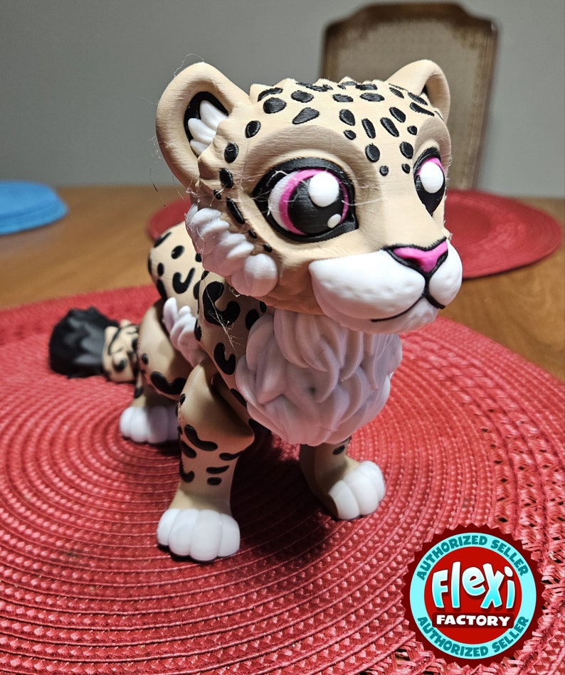 3d Printed Articulated Snow Leopard - Etsy