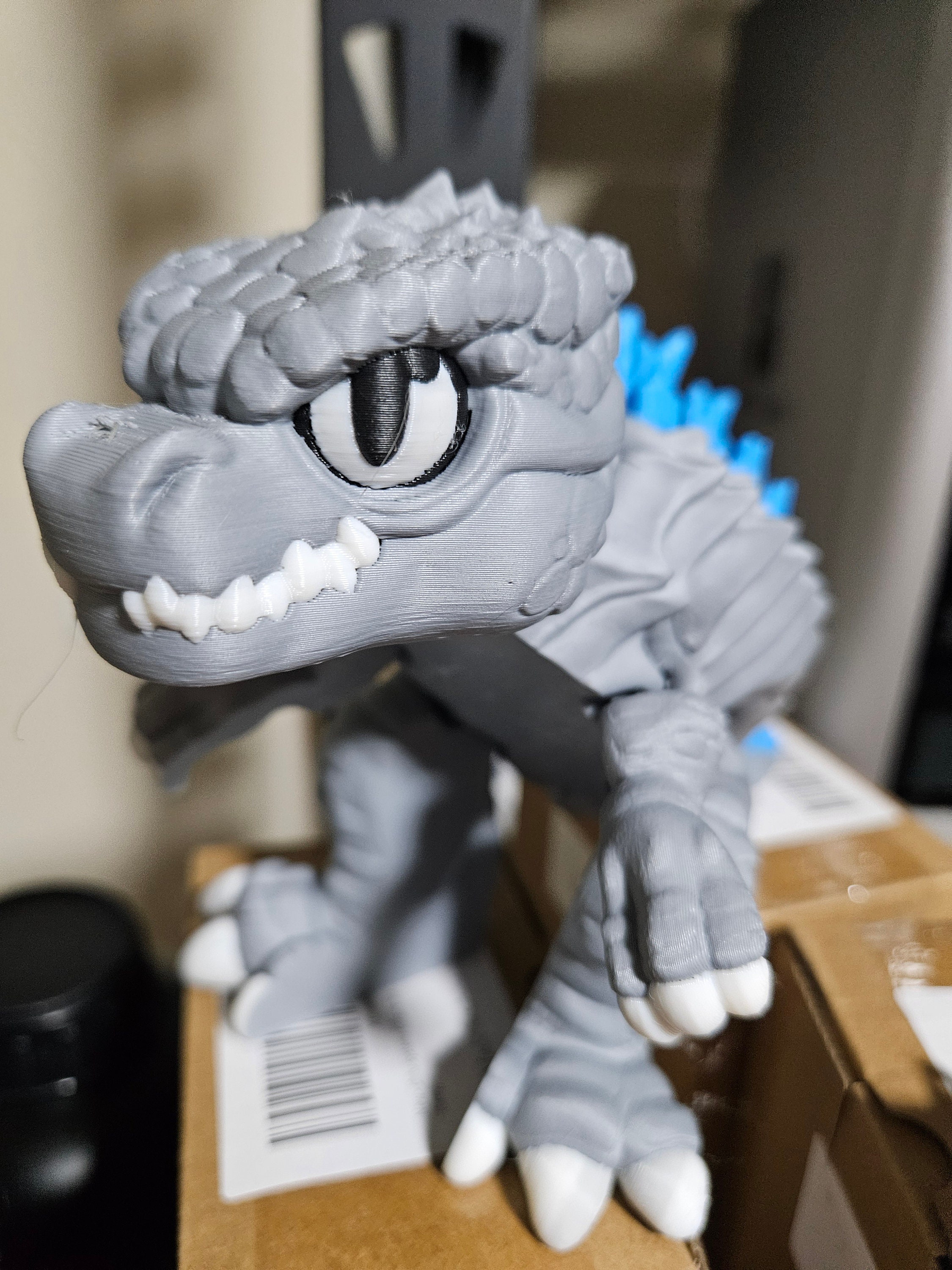 3D Printed Articulated Godzilla - Etsy