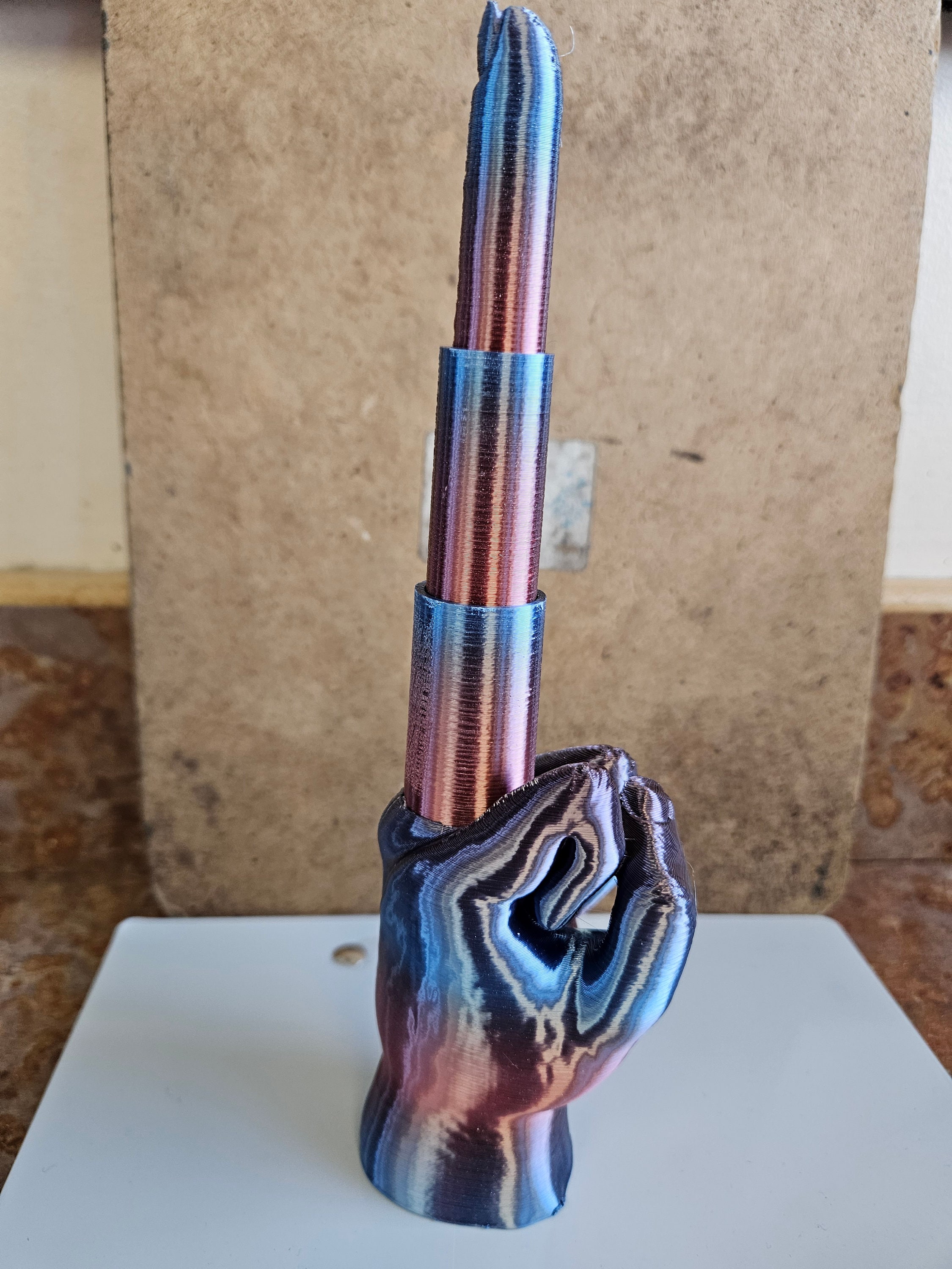 3d Printed Collapsible Middle Finger - Etsy