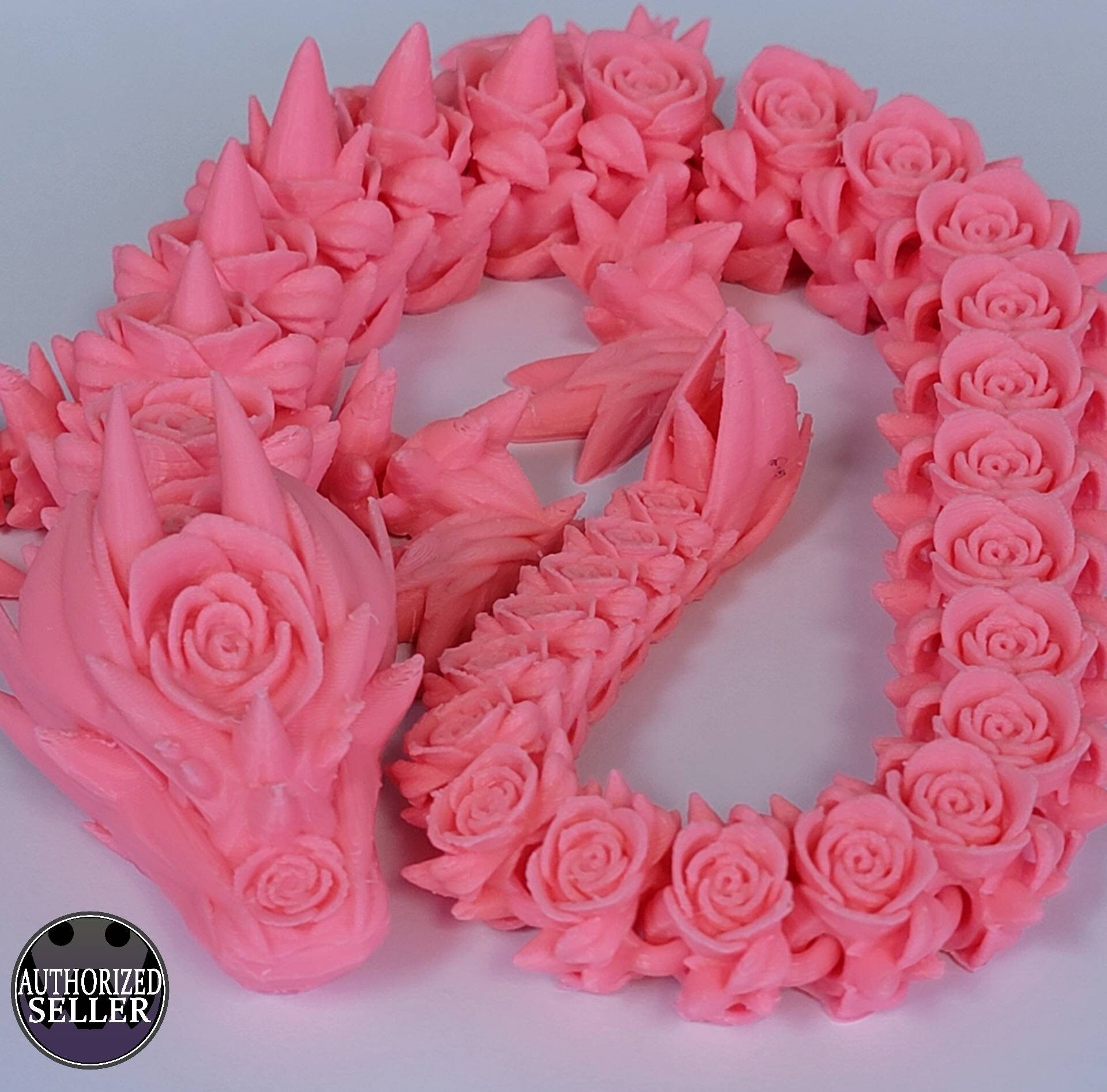 3d Printed Articulated Rose Dragon - Etsy