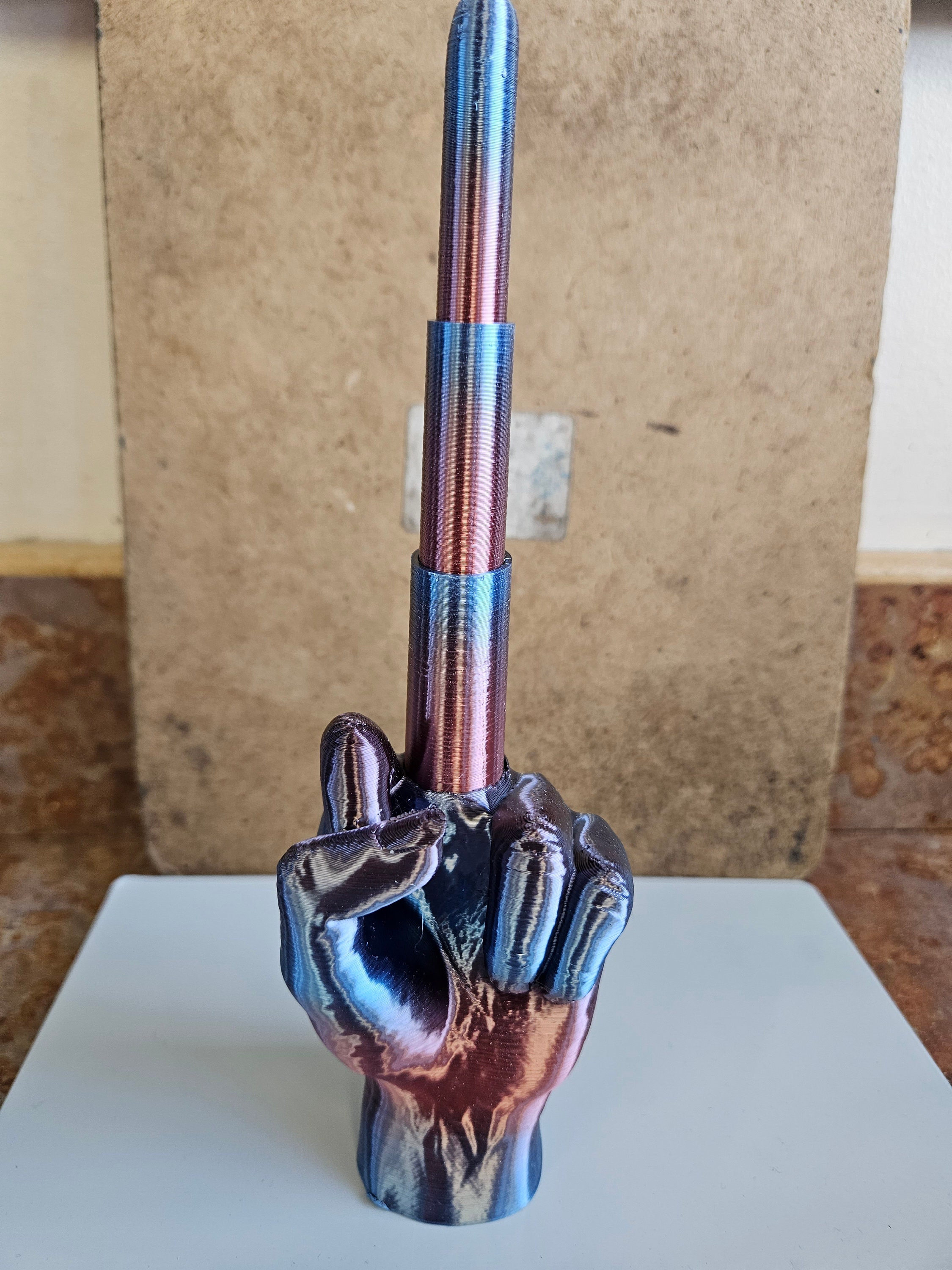 3d Printed Collapsible Middle Finger - Etsy