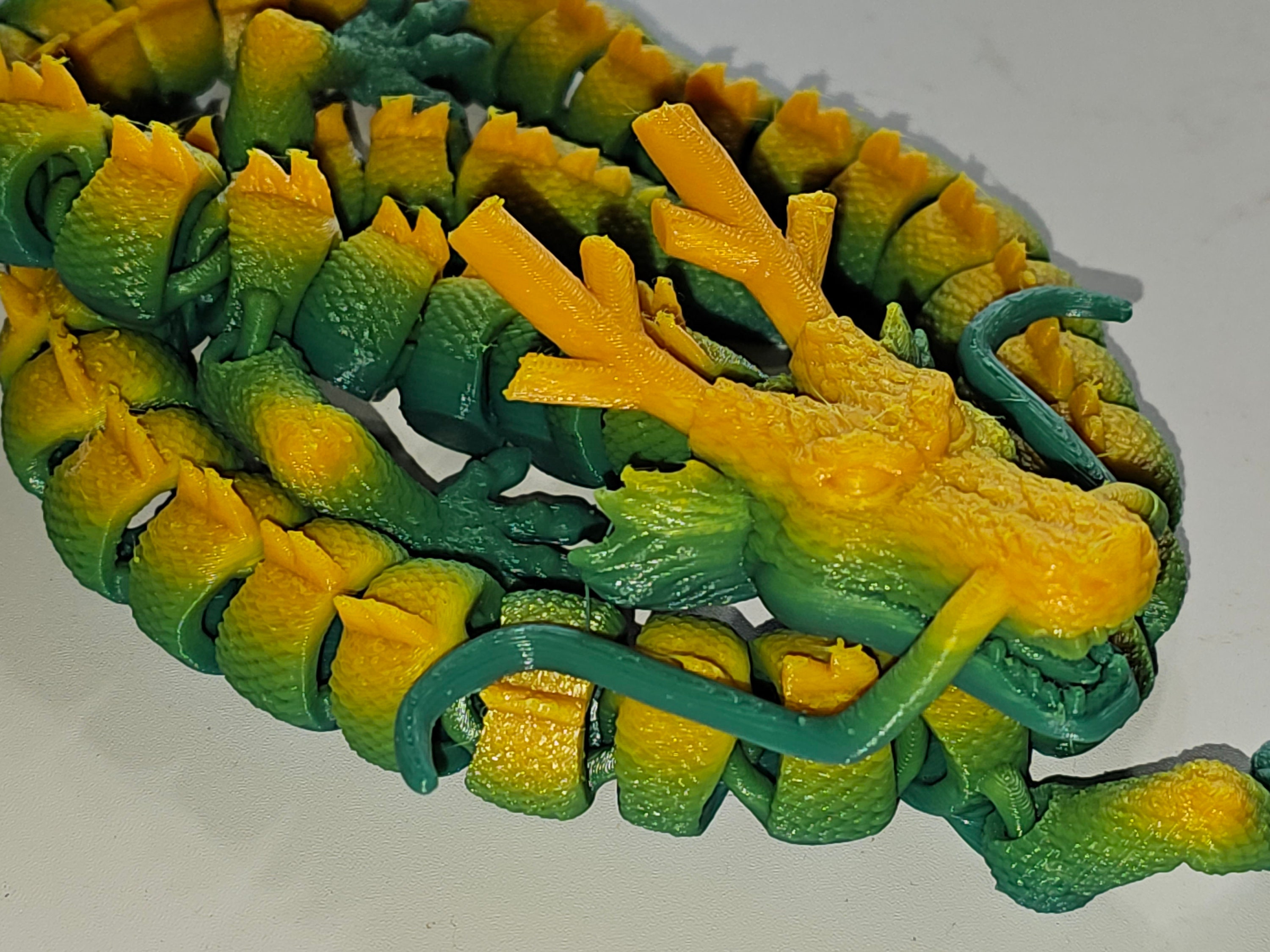 3D Printed Articulated Dragon - Etsy