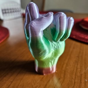 3d Printed Collapsible Middle Finger - Etsy