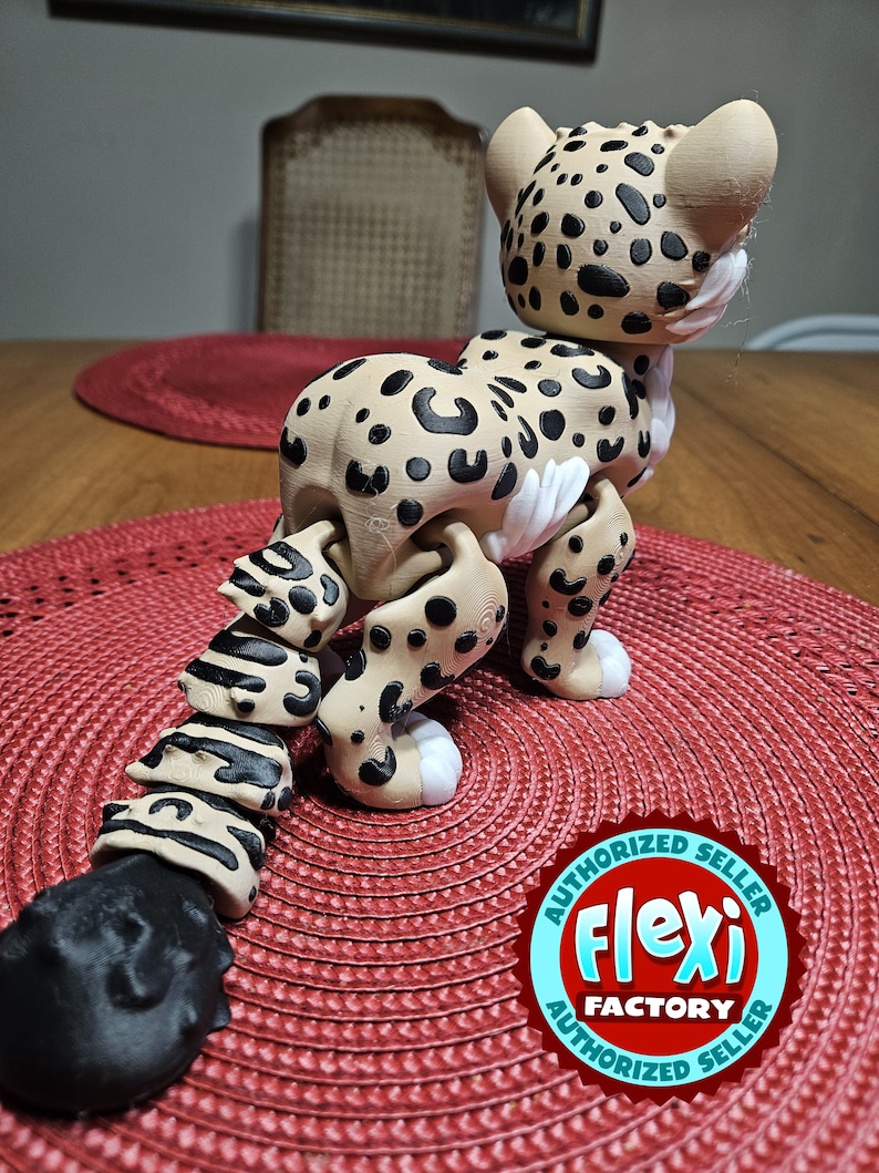 3d Printed Articulated Snow Leopard - Etsy