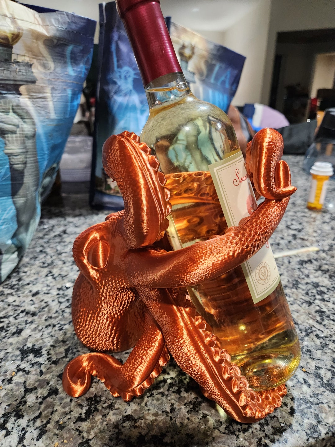 Bordeaux, the Octopus Wine Bottle Stand - Etsy