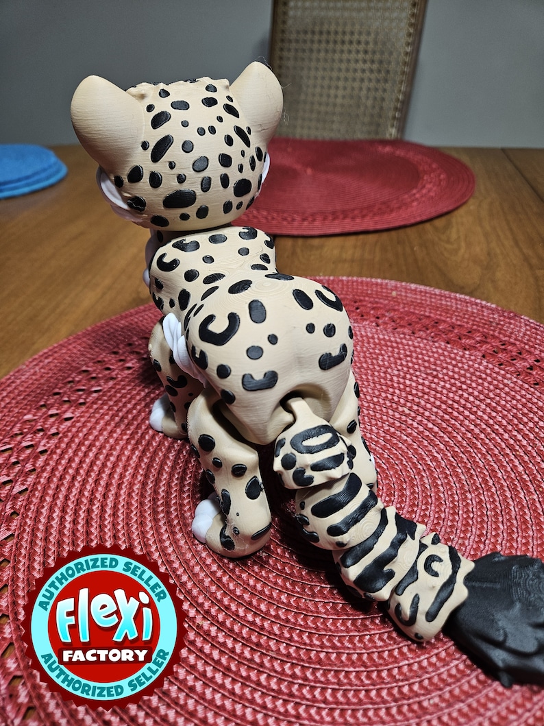 3d Printed Articulated Snow Leopard - Etsy