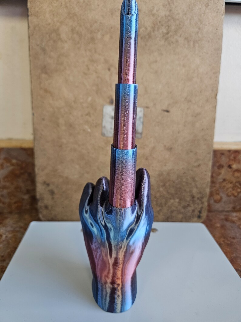 3d Printed Collapsible Middle Finger - Etsy