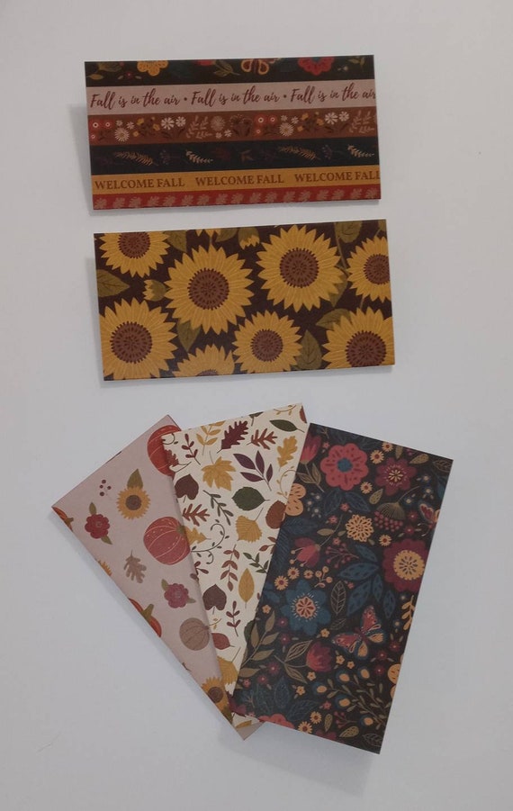 Thanksgiving Cash Budgeting Envelopes Laminated Envelopes Happy Fall 5 ...