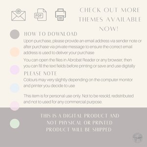 6 Pastel Coloured Daily/weekly/monthly DIGITAL & Printable Planners - Etsy