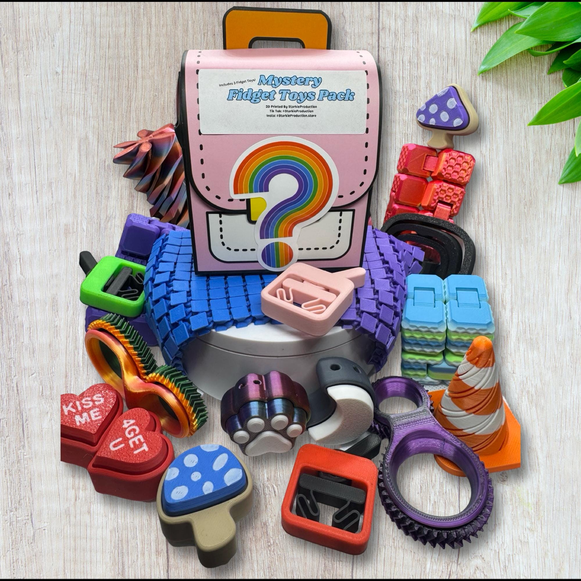 Mystery Fidget Toys Pack (3 Fidgets per Box) Mystery Box Mystery Bag ...