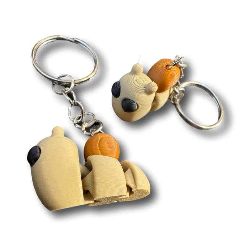 Snail Keychain Mini Fidget Animal Figurine Toy Keyring - Etsy
